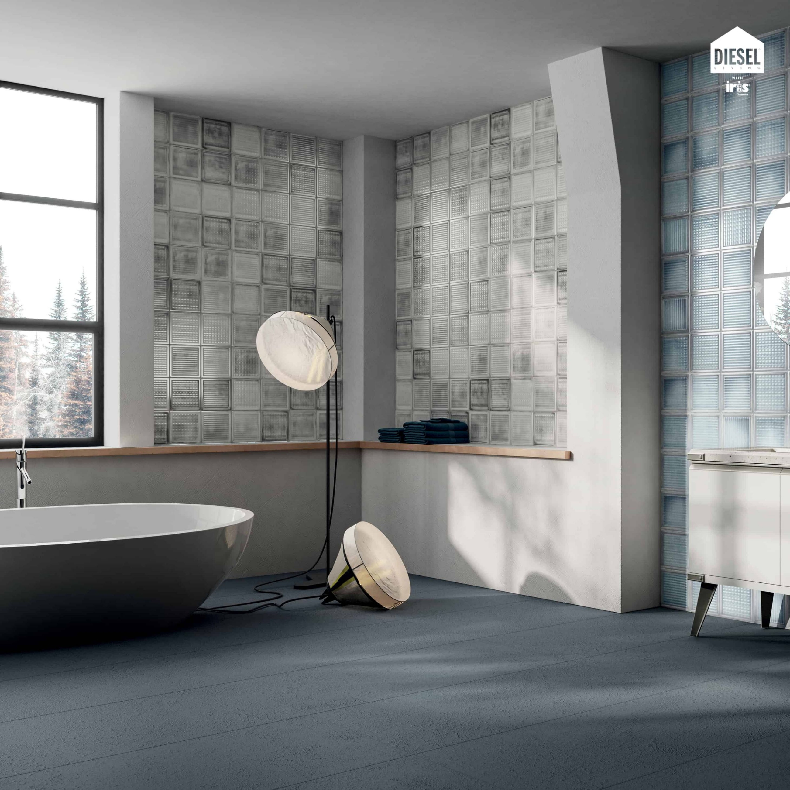 Ceratec Surfaces. Glass Blocks Porcelain Tile Collection | Ceratec Surfaces